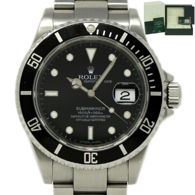 Rolex Submariner 16610 40mm Steel Engraved 2009 V Serial Box/Paper/2YrWTY #I2450 | eBay
