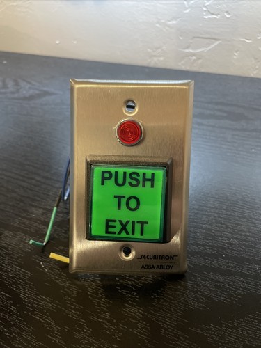 Securitron Assa Abloy PB2 - “Push To Exit” Button - New! Open Box | eBay