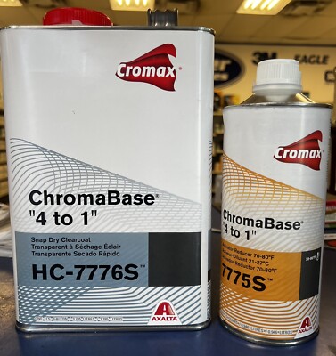 CROMAX ChromaBase 4 to 1 HC 7776S Snap Dry Clear Coat With Activator ...