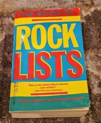 1984 The Book of Rock Lists by Dave Marsh and Kevin Stein. | eBay