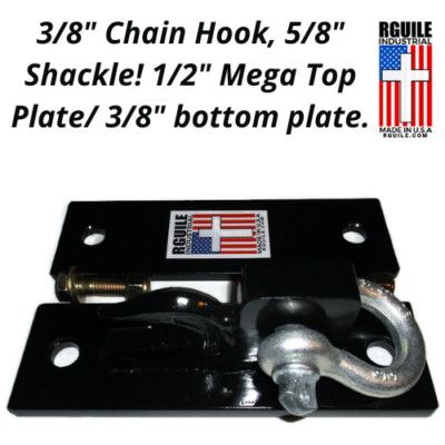 TRACTOR BUCKET HOOK HD equipment 9-5/8" X 3" MEGA 3/8 grab hook shackle ...