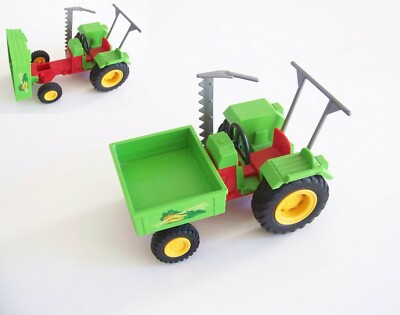 PLAYMOBIL (T4144) FERME - Tracteur Vert & Rouge avec Benne Avant ...