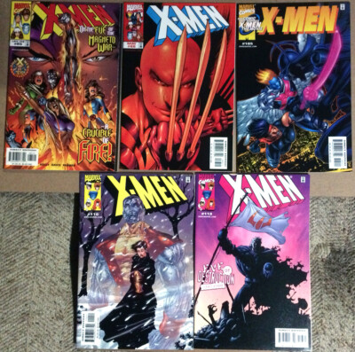 X-men #85 #88 #105 #110 #113 LOT Wolverine Storm Colossus Alan Davis ...