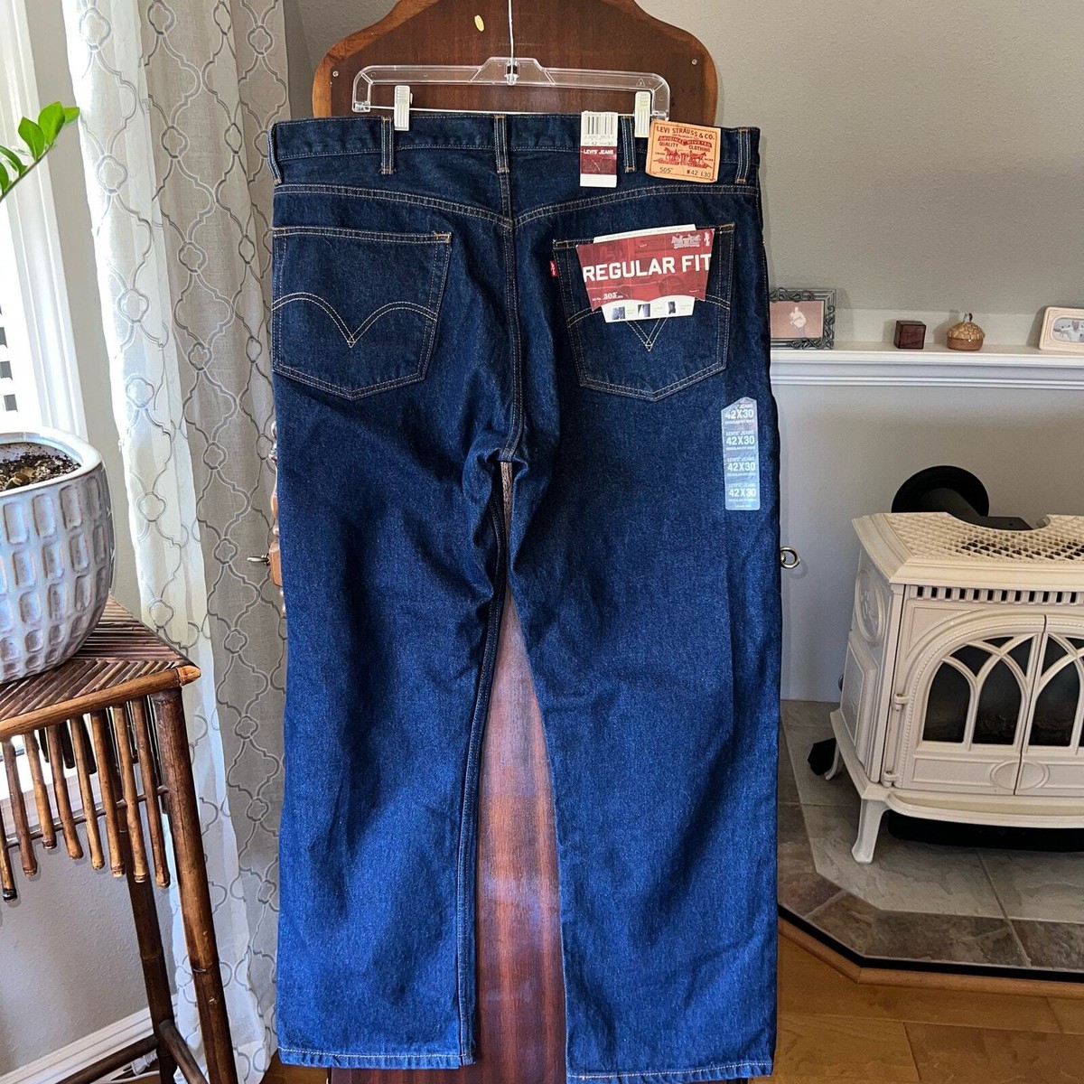 Vintage Y2K NWT Levi's jeans 42x30 regular fit dark wash | eBay Vintage Y2K NWT Levi's jeans 42x30 regular fit dark wash | eBay