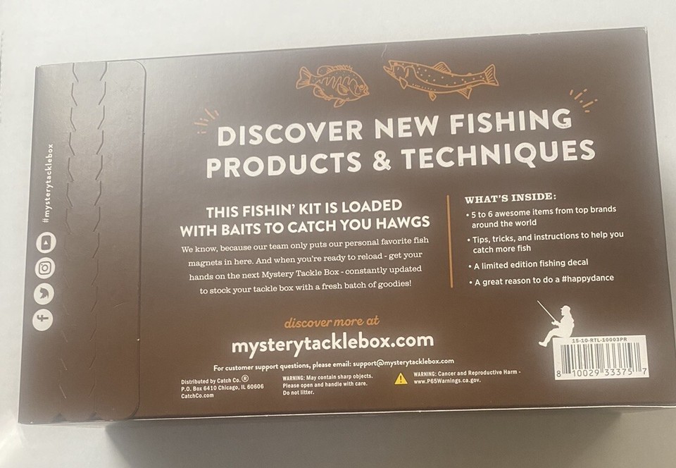 PANFISH&TROUT FISHING KIT-Mystery Tackle Box 568 -New Box | eBay