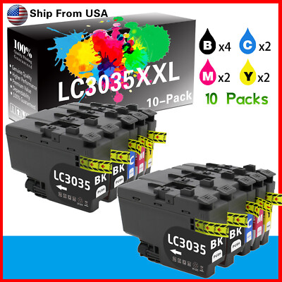 10PK LC3035 LC3035XXL Toner Cartridge for MFC-J805DWXL J815DW Printer ...