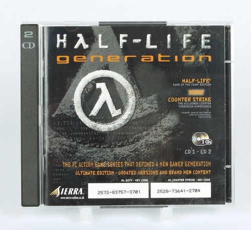 Half-Life Generation & Counter Strike (PC CD ROM), 2CD, 1998 Version ...