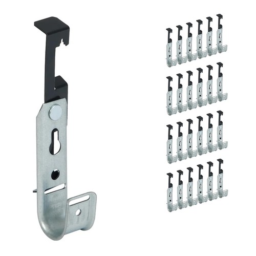 Batwing J Hook 3/4” with Retainer Clip - Galvanized Steel Cable ...