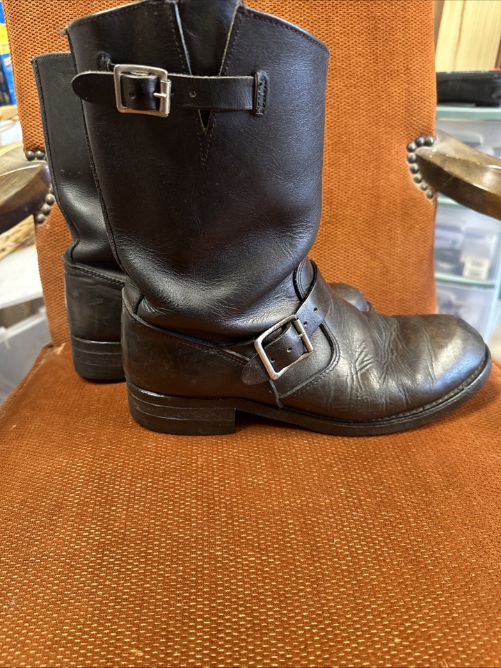 Men's Vintage Biltrite 11” Brown Leather Riding Boots Size 10 | eBay