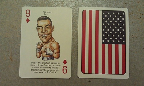Joe Louis Boxing Boxer Superstar Playing Card TEAM USA 9 Diamonds | eBay