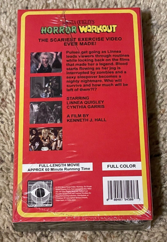 Linnea Quigley's Horror Workout VHS BRAND NEW SEALED Terror Vision 2023 ...