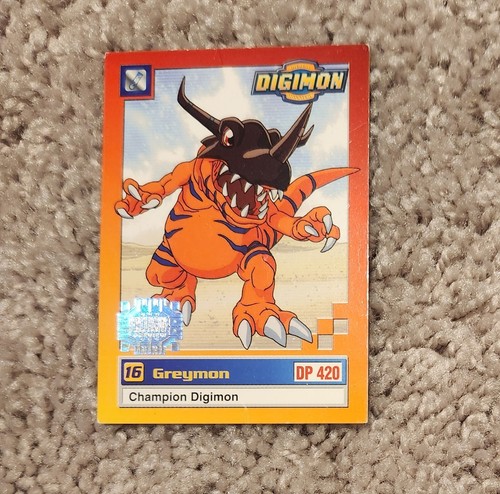 Digimon Animated Series 1 EXCLUSIVE PREVIEW Card GREYMON | eBay