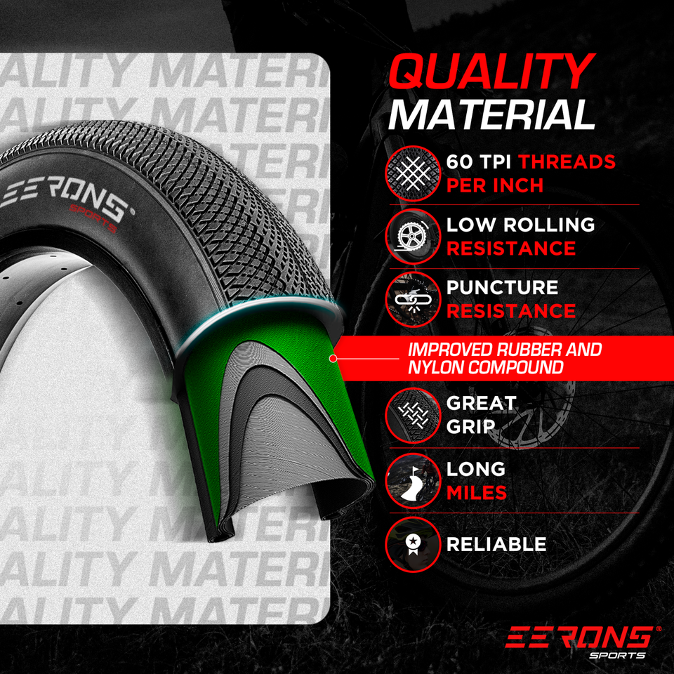 26x4 Fat Tire-E-bike Tire | High-Performance | Electric Bike Tire (2 ...