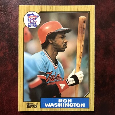 1987 Topps TIFFANY Set RON WASHINGTON #169 TWINS ** MINT ** HIGH GRADE ...