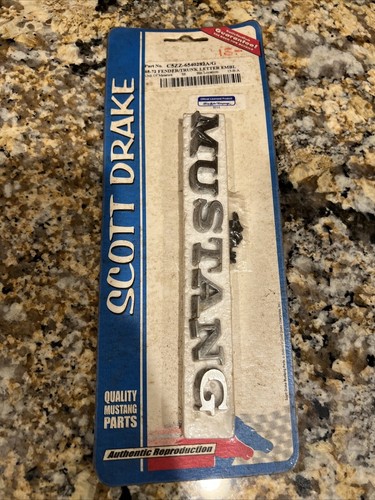 Ford Mustang Fender/Trunk Emblem Letter Set SCOTT DRAKE fits 65-70's ...