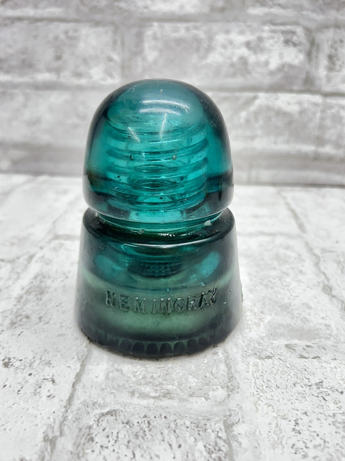 Teal HEMINGRAY - 21 Antique Glass Telegraph Insulator BEEHIVE | eBay