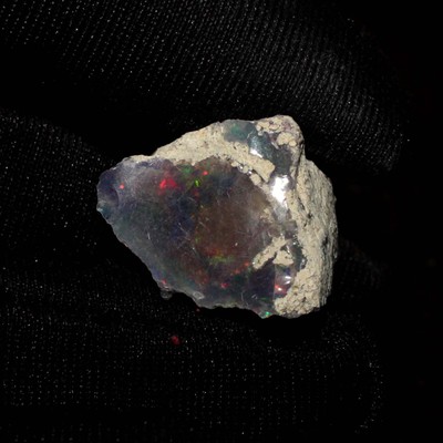 Opale Noir Naturel Éthiopien Feu opal raw opal rough Gemstone-9.55 Ct ...