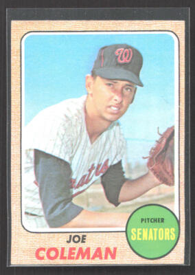 1968 Topps NEAR MINT Joe Coleman #573 Washington Senators | eBay
