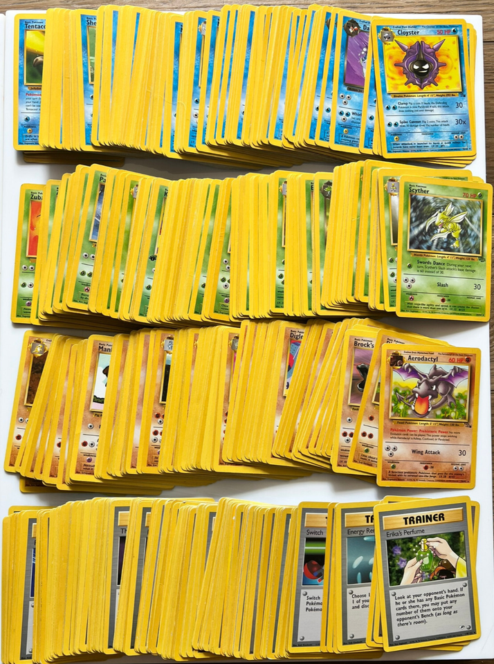 First Gen Pokemon Cards -Base Set 1&2, Fossil, Jungle, Rocket, Gym ...