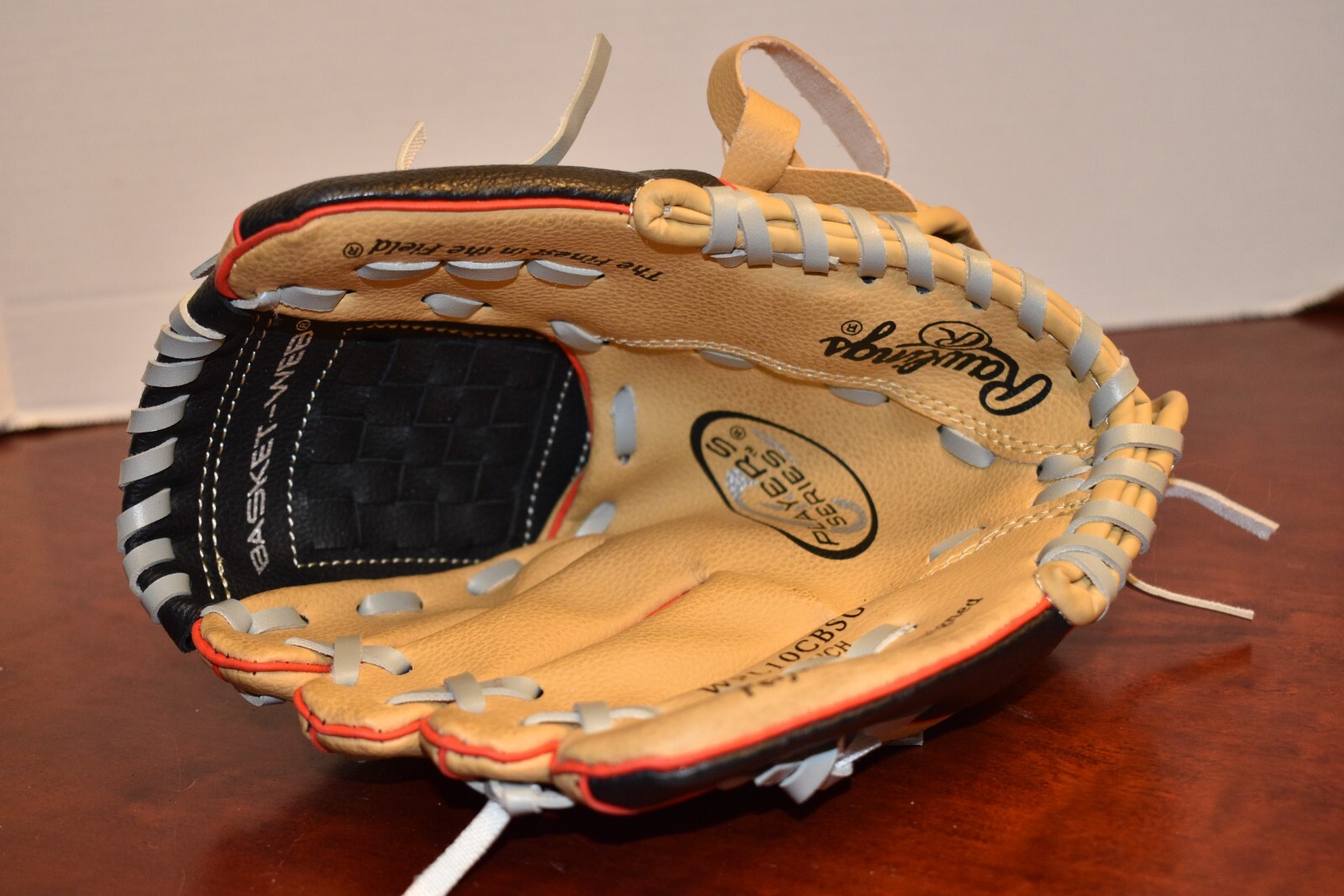 Rawlings 10 Inch Tan and Black Tee Ball Glove Right Handed WPL10CBSG ...