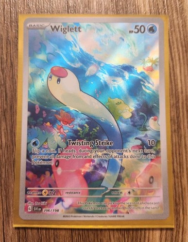 Pokémon TCG Wiglett Scarlet & Violet Base Set 206/198 Holo Illustration ...