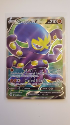 Pokemon Card Grapploct V Full Art 072/073 Champion's Path Ultra Rare ...