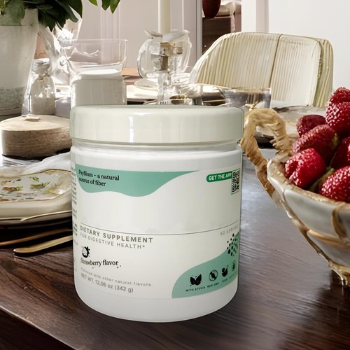 Colon Broom Fiber Supplement for Digestive Health- Strawberry Flavor ...