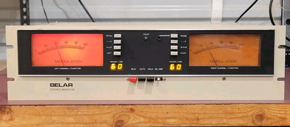 Belar Electroncis Lab FM Stereo Modulation Monitor Model FMS-2 Turns On ...