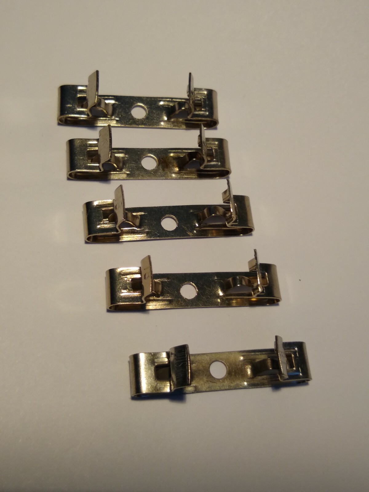 5 Genuine Fahnestock Clips for Crystal Set, Model Railroading ...