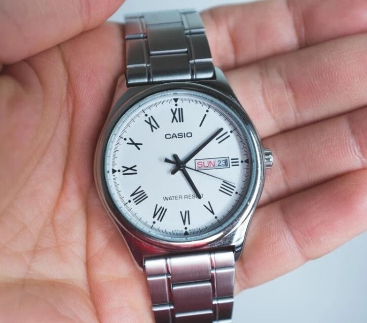 Casio MTP-V006D-7B White Dial Analog Roman Numeral Men's Classic Casual ...