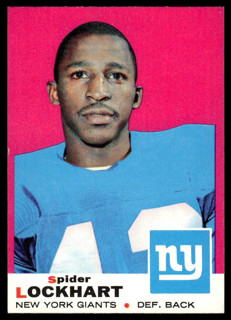 1969 Topps Spider Lockhart * New York Giants #37 | eBay