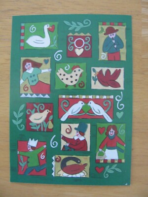 15 PAPER MAGIC GROUP Christmas Cards w/Envelopes 12 DAYS OF CHRISTMAS ...