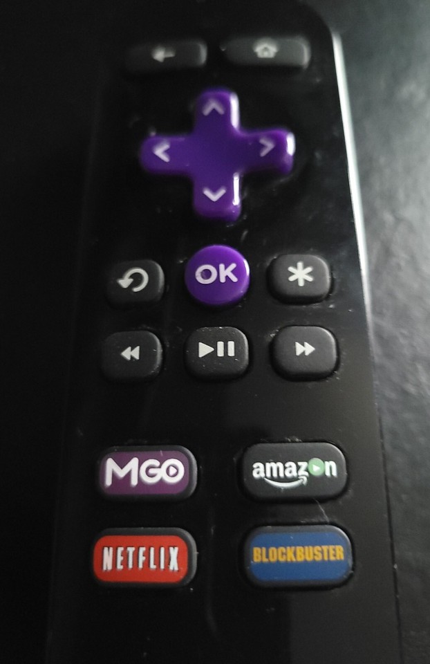 Roku Remote Control RC12 MGO Amazon Netflix Blockbuster NO BATTERIES | eBay