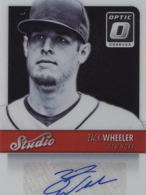 2016 Panini Donruss Optic - Studio Signatures Zack Wheeler #SSZW (AU ...