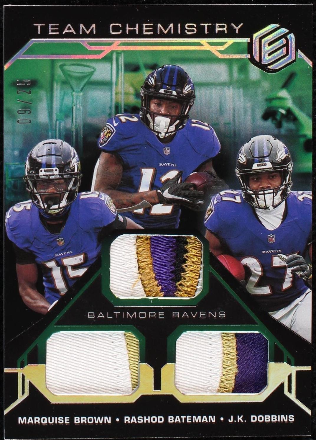 2021 Panini Elements - Team Chemistry J.K. Dobbins, Rashod Bateman ...