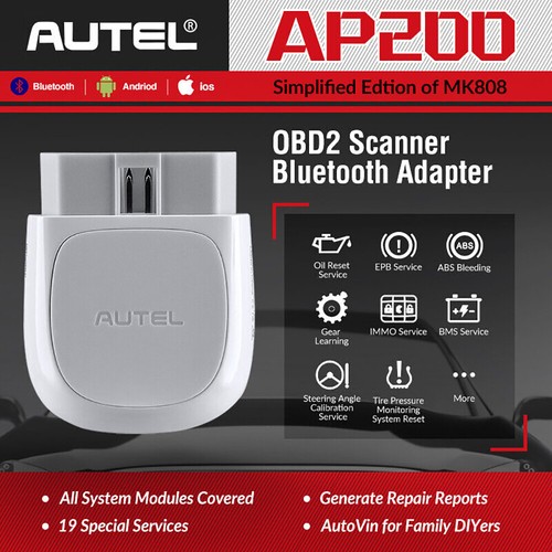 Autel MaxiAP AP200 OBD Scanner Car Diagnostic AutoVIN IMMOS EBP TPM ...