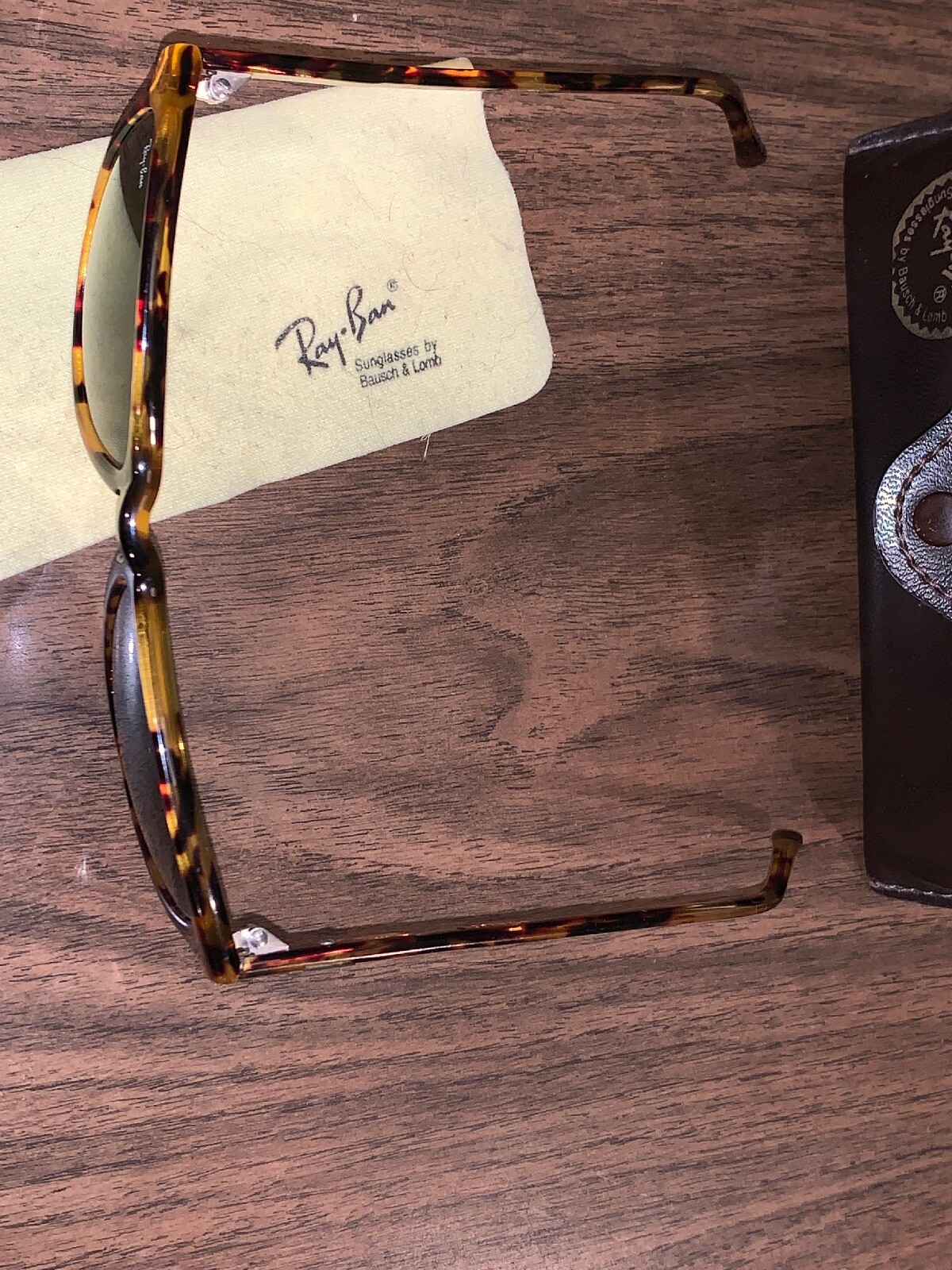 Vintage Ray-Ban Tortoise Shell W1593 Style 1 G-15 Mineral Glass Lenses ...