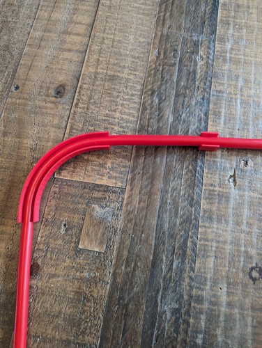 Red Flow Bend Pipe Support Guide Corner Bracket Hose 12mm John Guest JG ...