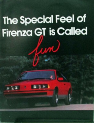 1984 Oldsmobile Firenza GT Sales Folder Poster Original | eBay