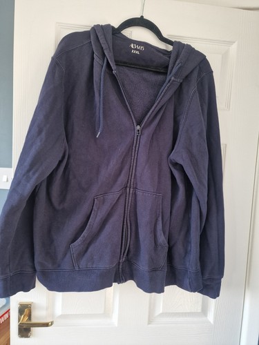 3XL Matalan Navy Zip-Up Hoodie - Very Good Condition - Cosy & Versatile ...