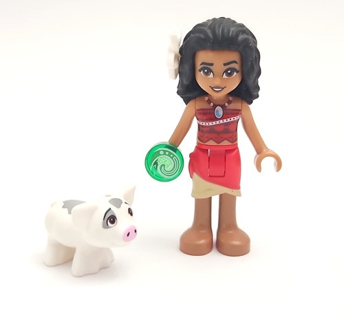 Lego FRIENDS Disney Princess Minifigure Moana w/ Pua Pig 41149 moa001 ...