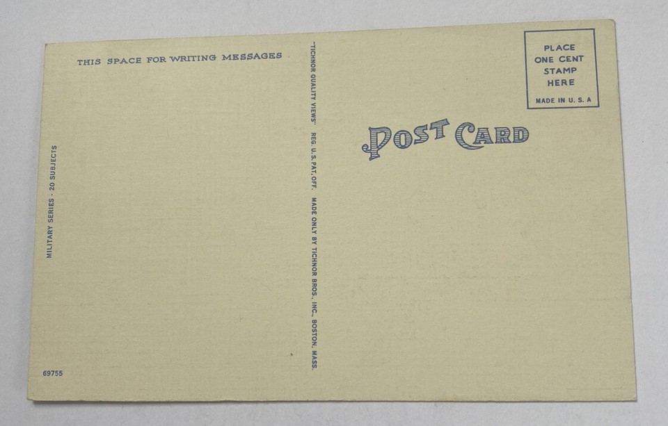 Vintage WWII Postcard ~ Company Street of a US Army Base, Fort, Camp | eBay