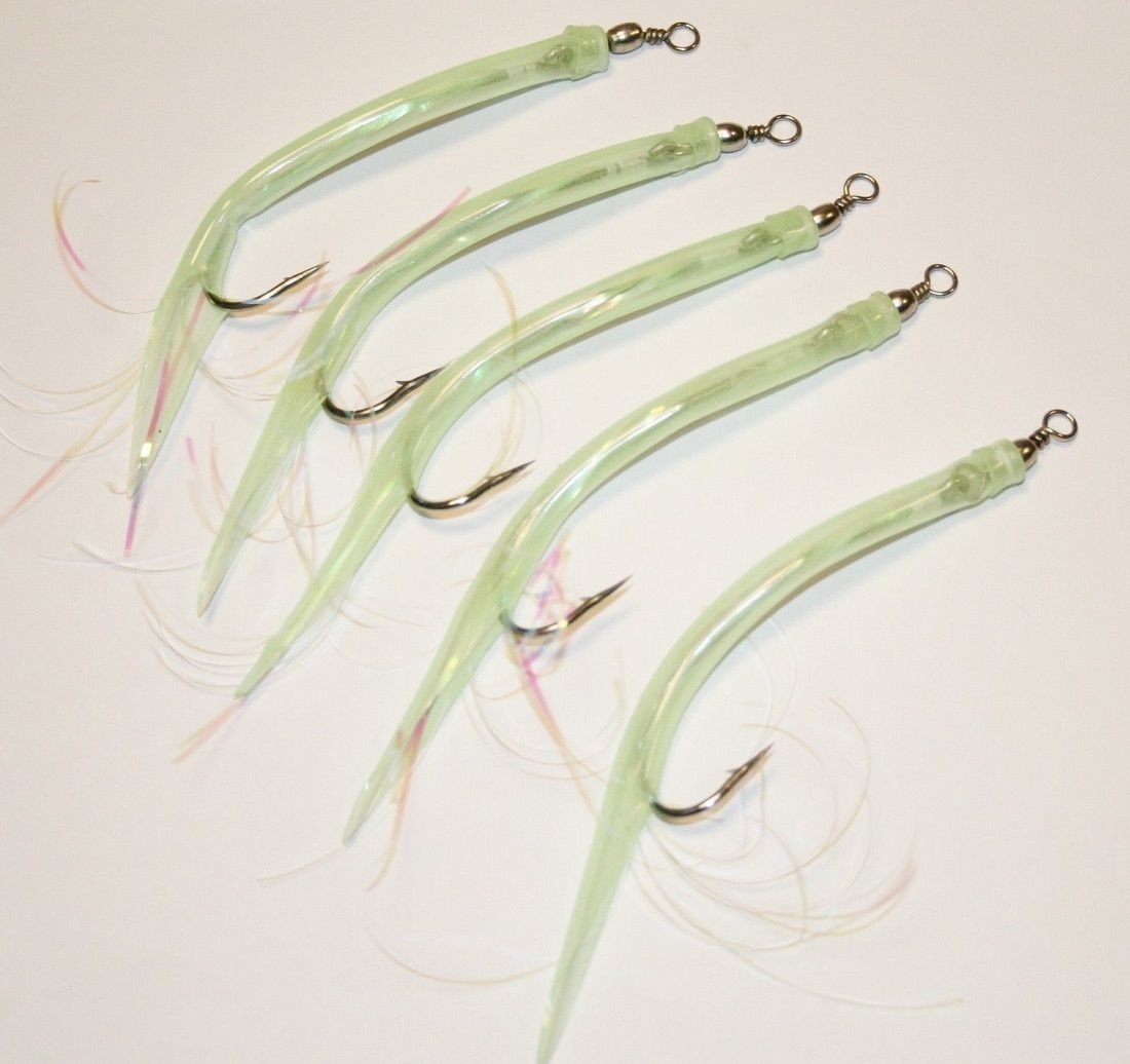 Fladen Gummi Mac / Eel Lures - (Pack of 5) Size 6/0 Hooks - All Colours ...