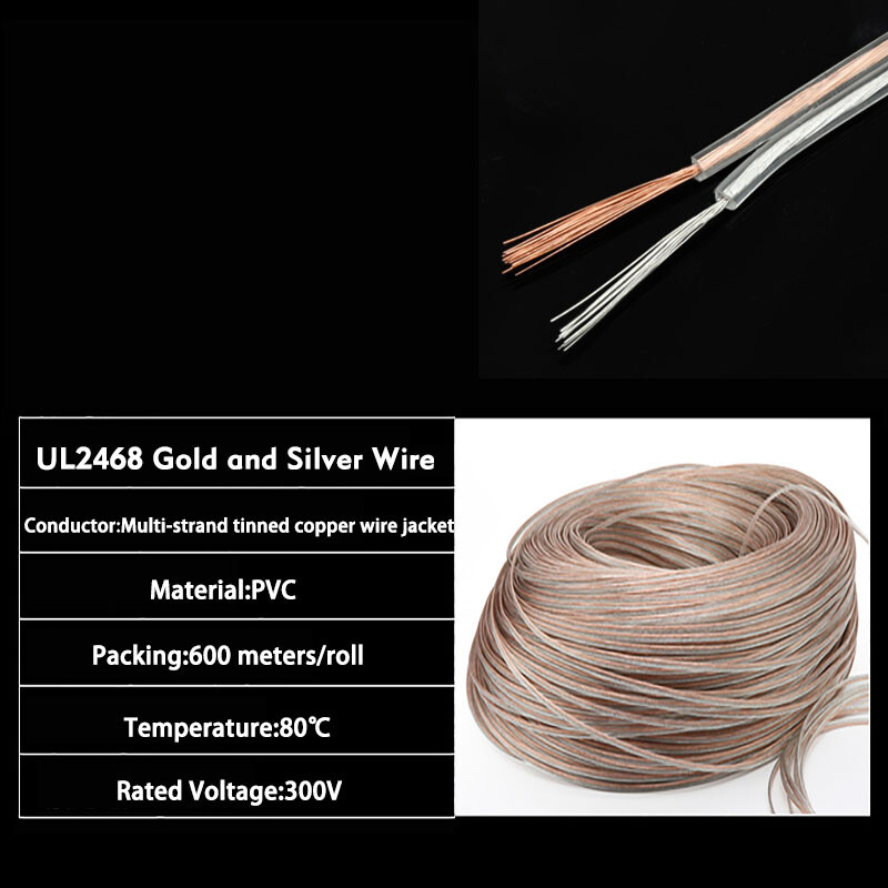 2- Core PVC Flexible Cable 18/20/22/28 AWG Stranded Electrical Flex ...