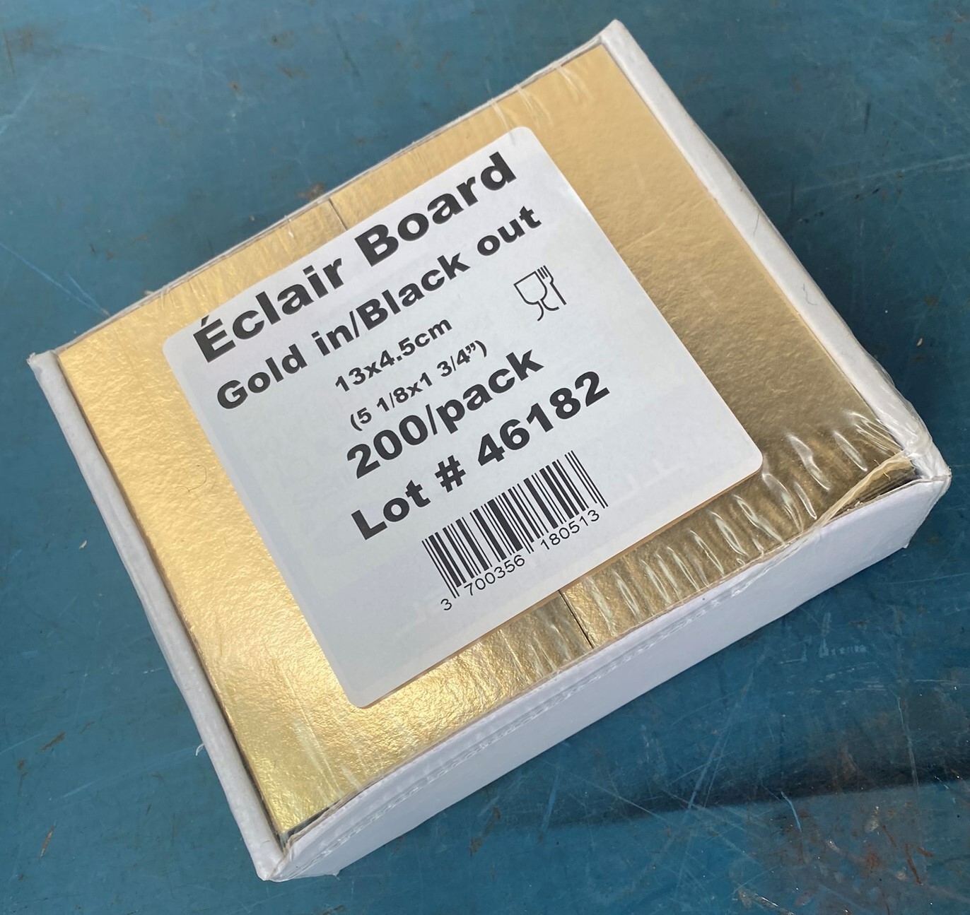 NOVACART USA ECLAIR BOARD BLACK & GOLD 5-1/8" X 1-1/3" X1/2" SOLID ...