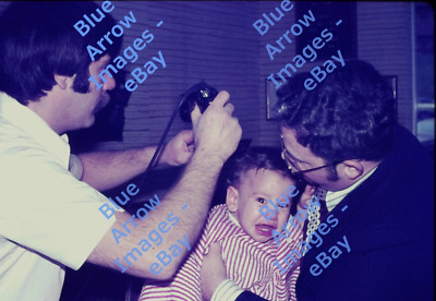 1974 35mm Slide Barber Shop Crying Toddler Boy First Haircut #6993 | eBay