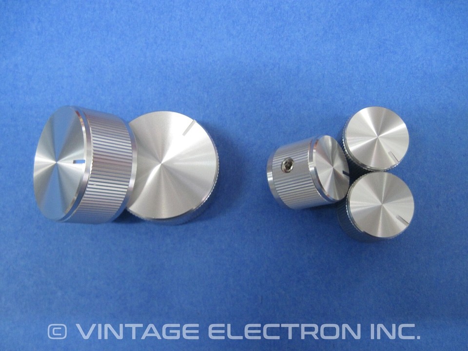 NEW Replacement DYNACO Knob Set - SILVER Machined Aluminum (SCA-35 Tube Int Amp) | eBay