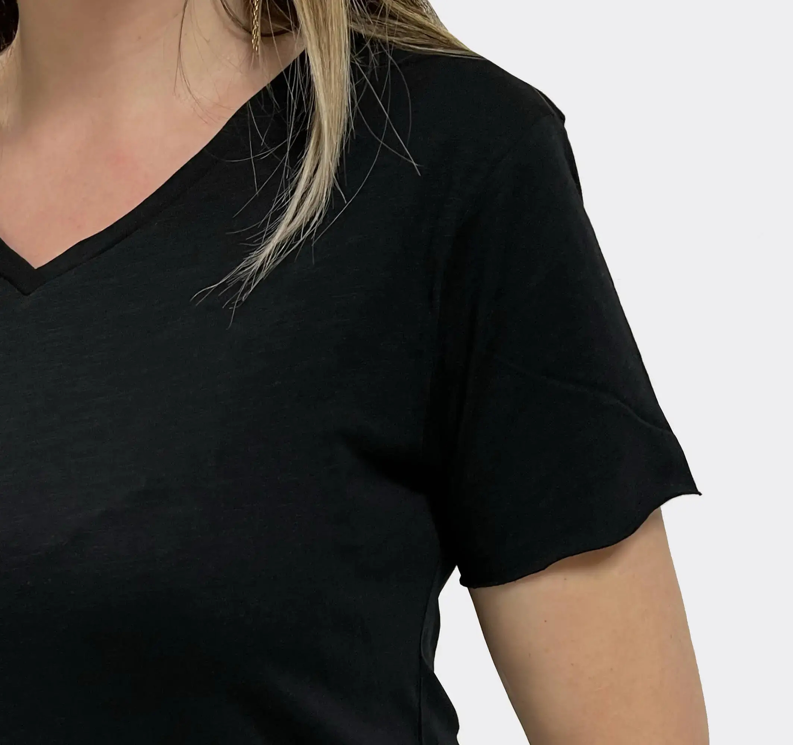 Women's Graphic T-Shirt V Neck Meow The Force Be With You - Cute Eco ...