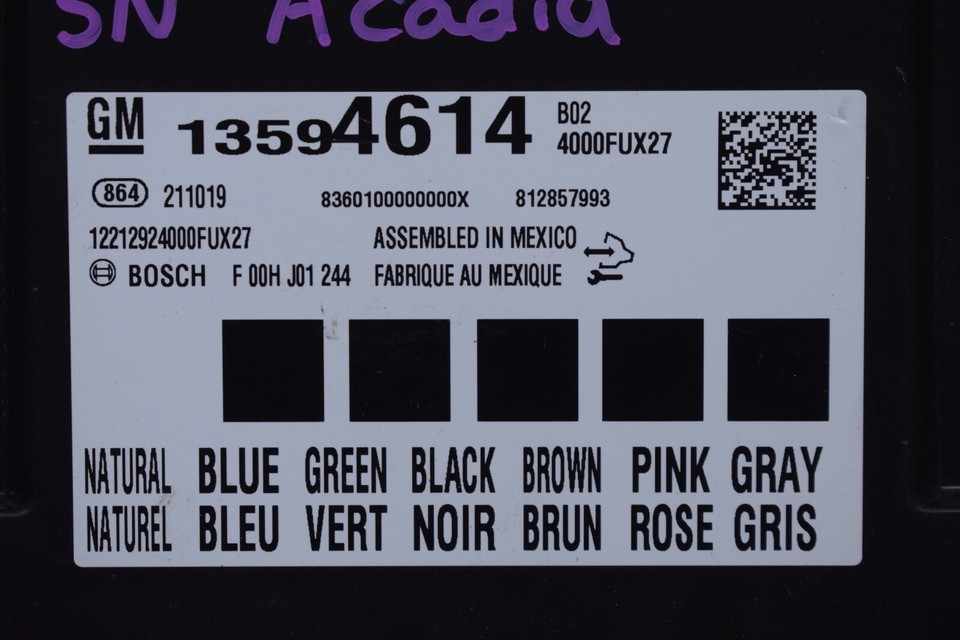 2017 GMC ACADIA BODY CONTROL MODULE BCM BCU 13594614 OEM | eBay