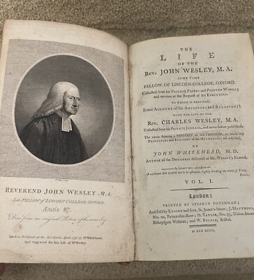 Methodist 1793 Life of John & Charles Wesley Leather, 1st edition by ...